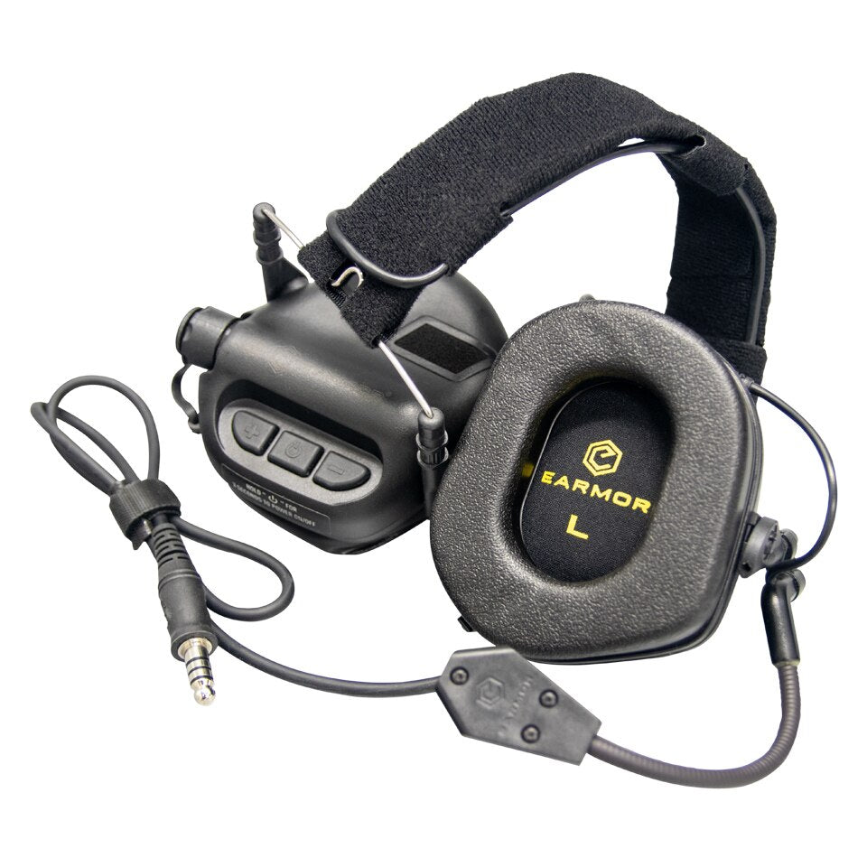 EARMOR M32 MOD4 Tactical Headset & Exfil Helmet Rail Adapter Set 6 Col ...